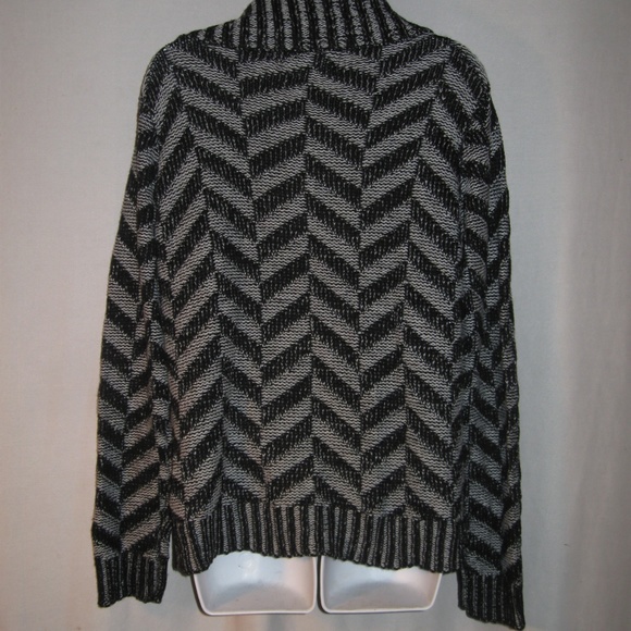 Paper Crane | Sweaters | Anthro Paper Crane Chevron Moto Sweater Jacket ...